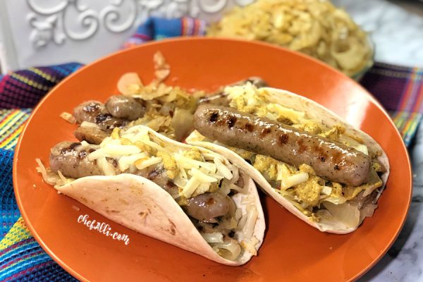 Tortilla Brat Wraps - Chef Alli