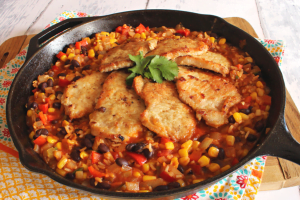 Southwest Cutlets with Calico Rice - Chef Alli