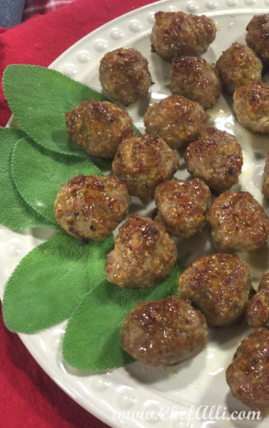 Glazed Breakfast Meatballs with Maple you MUST MAKE - Chef Alli
