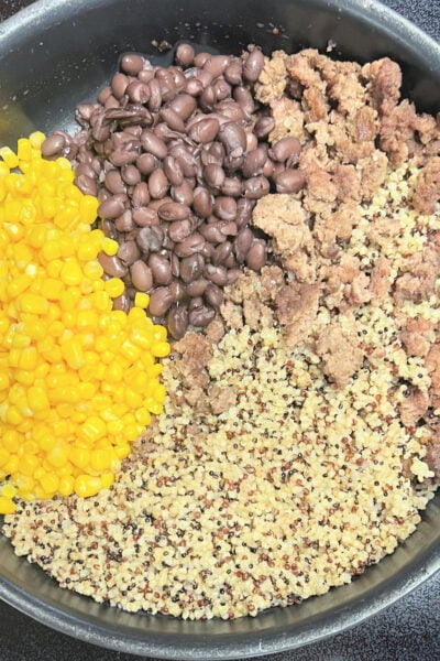 Beefy Enchilada Stuffed Bell Peppers with NuLife Pearled Sorghum