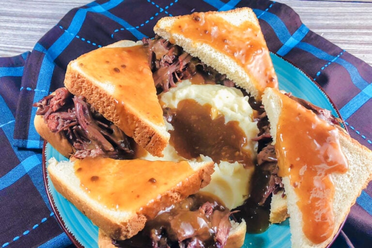 Hot Beef Sandwiches on White Bread... Just like "Back Home"! - Chef Alli