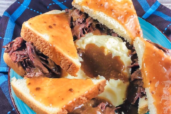 Hot Beef Sandwiches on White Bread... Just like "Back Home"! - Chef Alli