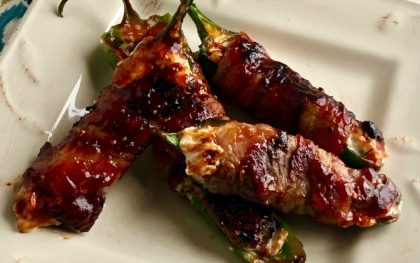 Saucy Venison Bacon Poppers - Chef Alli