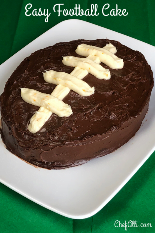 Easy Chocolate Football Cake - ChefAlli.com