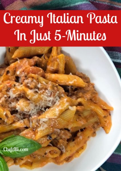 This Instant Pot 5-Minute Italian Pasta is Oh So Fast! - Chef Alli