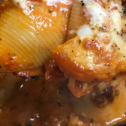 Italian Sausage and Ricotta Stuffed Pasta Shells with Creamy Marinara ...