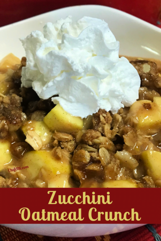 Zucchini Oatmeal Crunch - Chef Alli