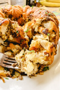 Baked Pull-Apart Stuffing Ring - Chef Alli
