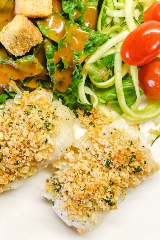 Ritz Cracker Oven Baked Cod - ChefAlli.com