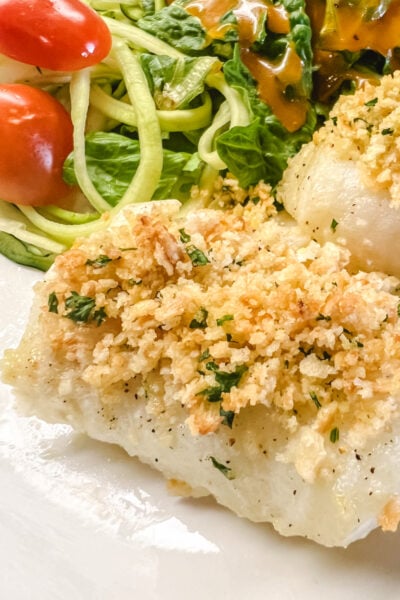 Butter Cracker Oven-Baked Cod - Chef Alli