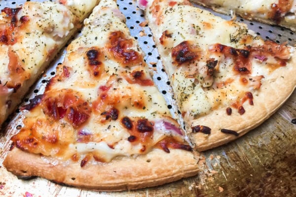 Cream Cheese Chicken Bacon Pizza - Chef Alli