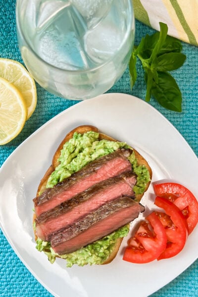 Easy Grilled Steak Avocado Toast - Chef Alli