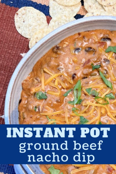 Instant Pot Ground Meat Nacho Dip - Chef Alli