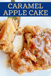 Super Moist Caramel Apple Cake - Chef Alli
