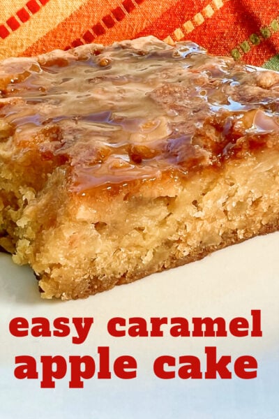 Super Moist Caramel Apple Cake - Chef Alli