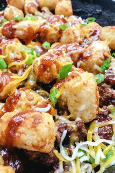 Shredded Beef Tater Tot Casserole - Chef Alli