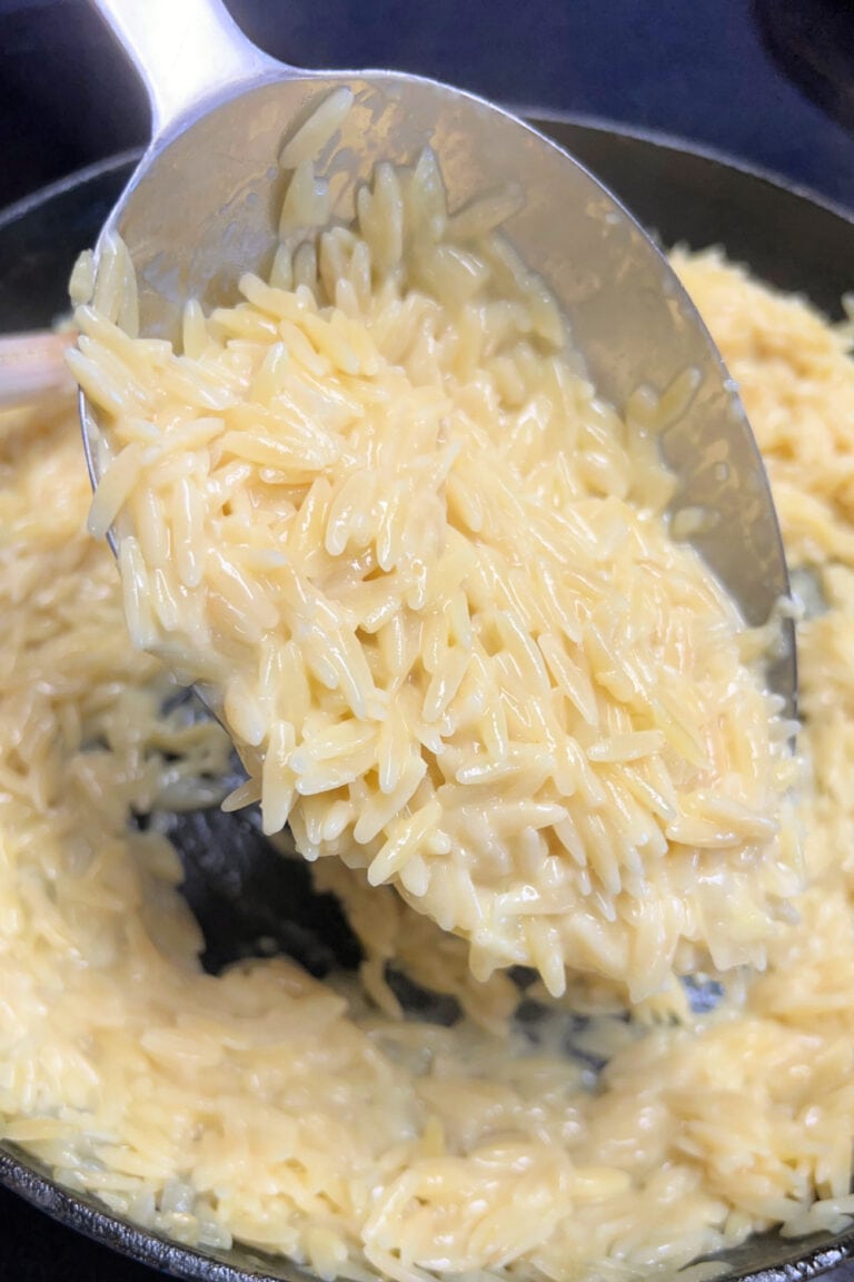 Cheesy Orzo Pasta - ChefAlli.com