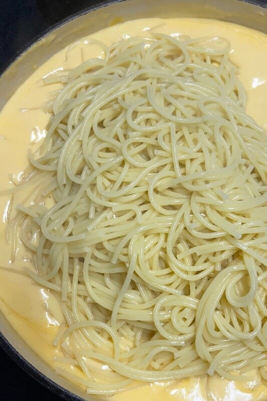 Spaghetti Mac and Cheese - Chef Alli