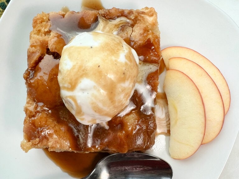 Super Moist Caramel Apple Cake - Chef Alli