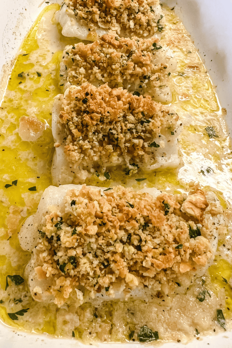 Ritz Cracker Oven Baked Cod - ChefAlli.com