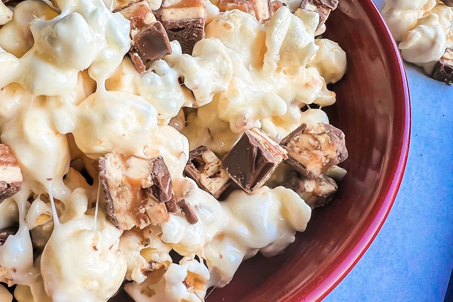Easy Snickers Popcorn - ChefAlli.com