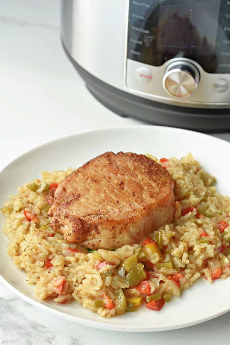 Instant Pot Pork Chops and Rice - ChefAlli.com